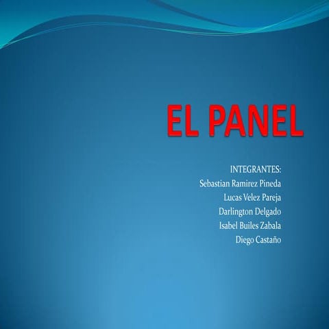 El panel | PDF