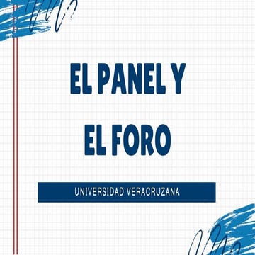 el panel, elementos y caracteristicas y ejemplos | PPTX