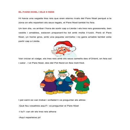 El pare noel i els 3 reis | PDF