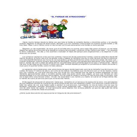 El parque de atracciones | DOCX