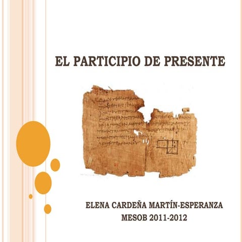El participio de presente | PPT