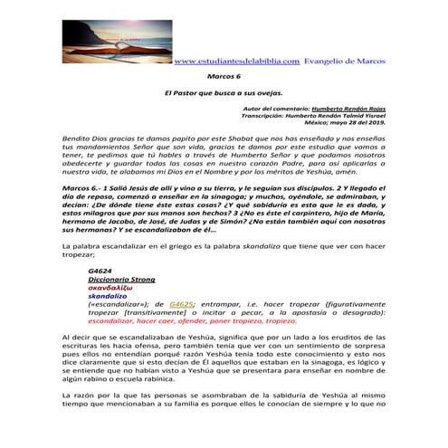 03.- Cuestionario de Marcos 4 y 5 Las parábolas y su discernimiento | PDF