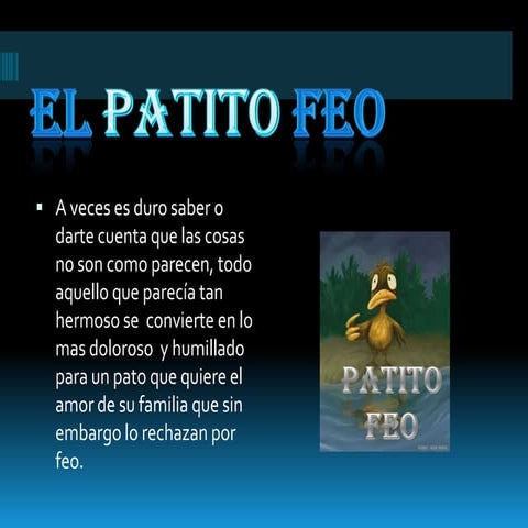 Trabajo sobre el patito feo | PPTX