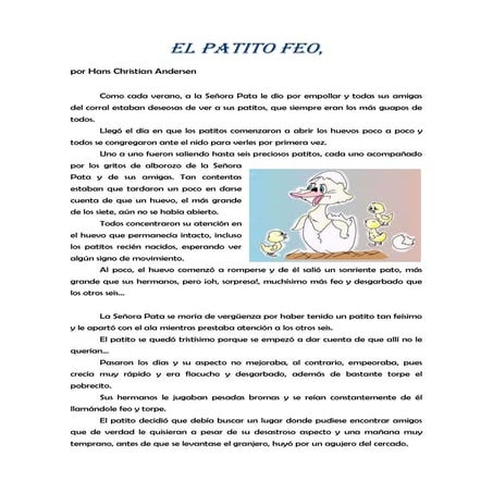 El patito feo | DOCX