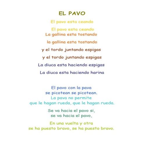 letra el pavo | DOC