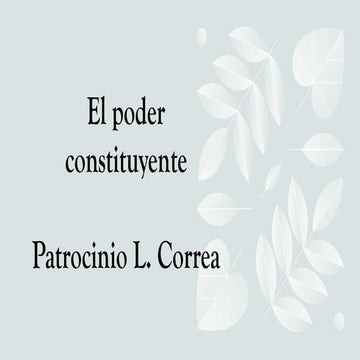 El poder constituyente en el ecuador y sus al rededores | PPTX