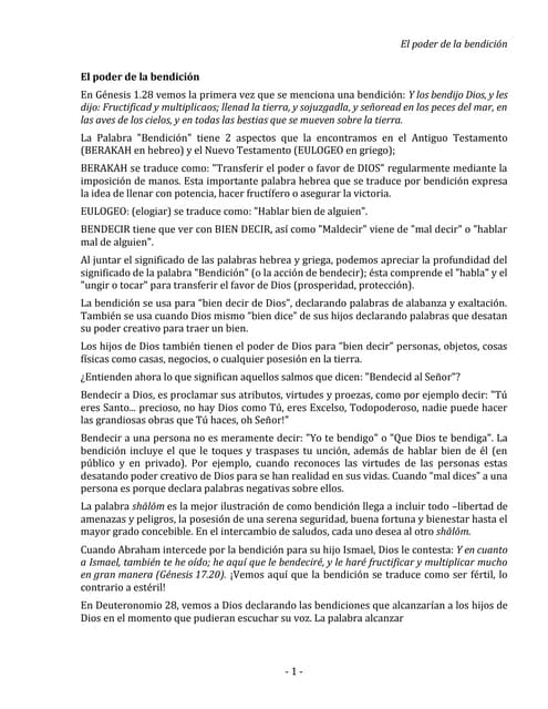 Oración para romper maldiciones impuestas | PDF