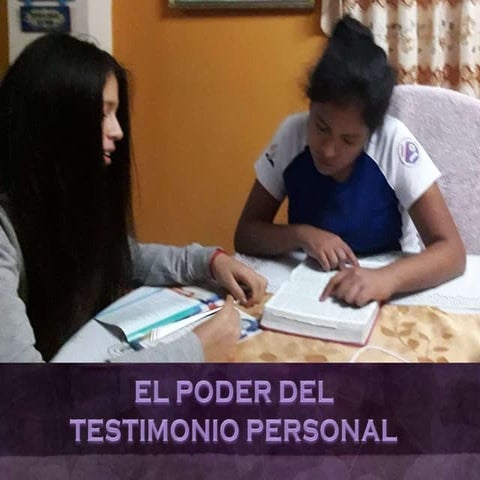 El poder del testimonio personal | PPTX