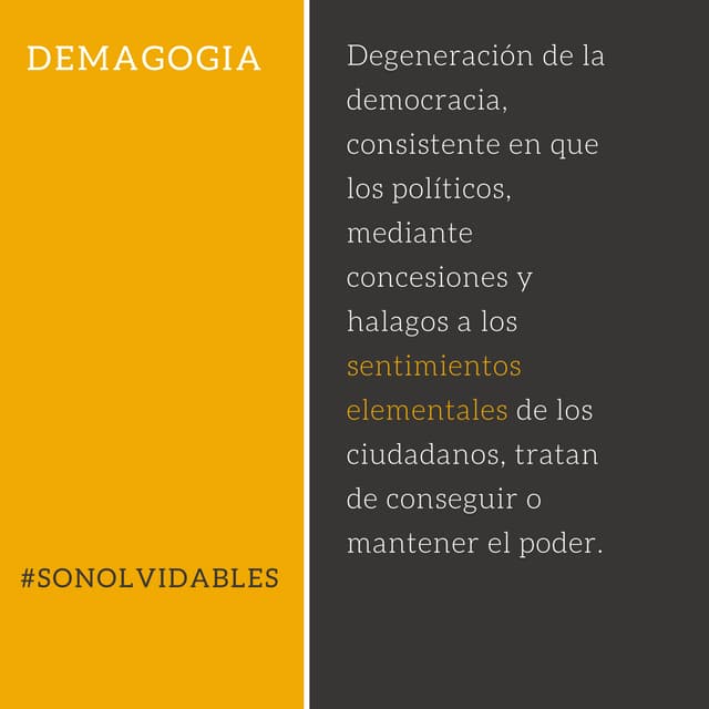 ¿Sabes qué es la demagogia? Que no te utilicen | PDF