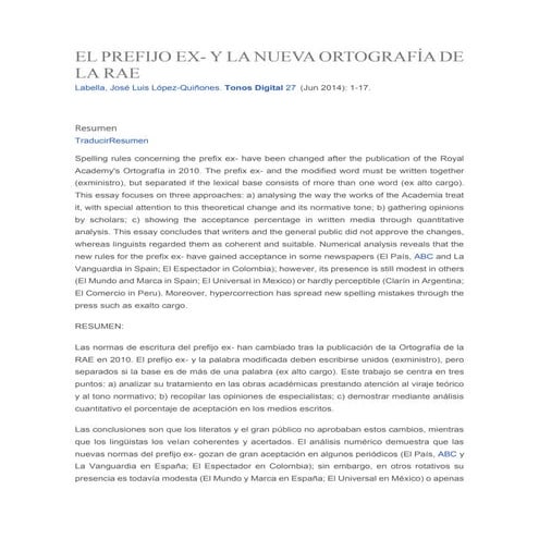 REFERENCIA 1 El prefijo ex | PDF