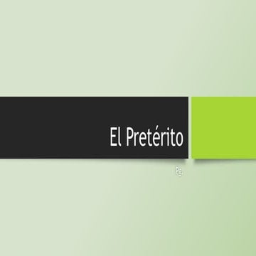 Preterito irregulares | PPT