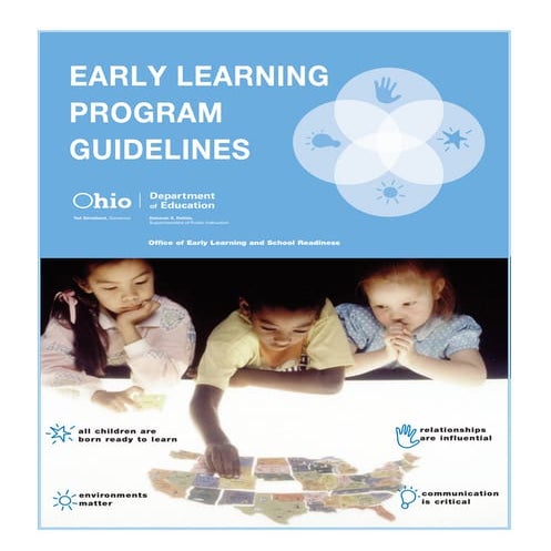 Ohio Early Learning program guidelines 2009 | PDF