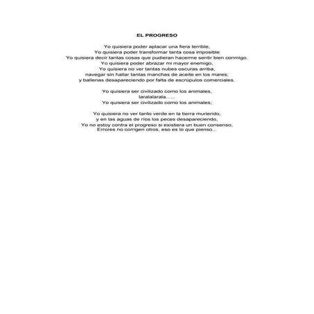 El progreso roberto carlos letra | DOCX