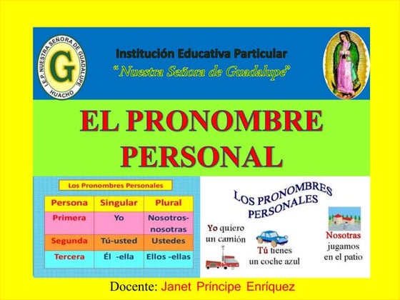 Guia pronombres personales | PDF