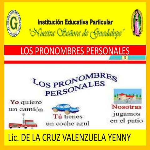 El pronombre personal | PPTX