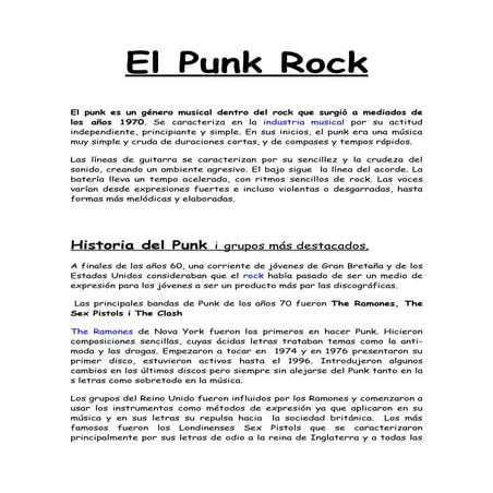 El Punk Rock | DOC