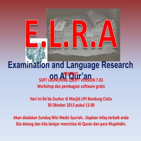 Elra (examination and language research of Al-qur'an) | PPTX