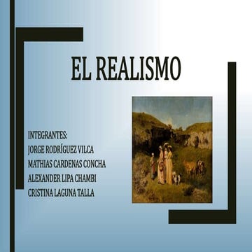 EL REALISMO. UNA CORRIENTES DEL ARTE .pptx