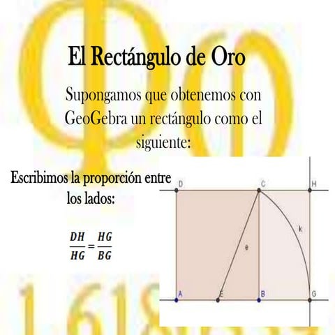El rectángulo de oro | PPTX