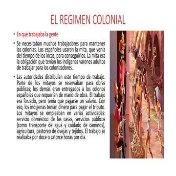 El regimen colonial | PPTX