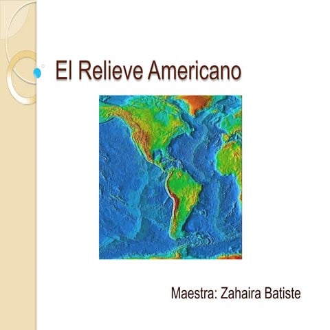 El relieve americano | PPTX