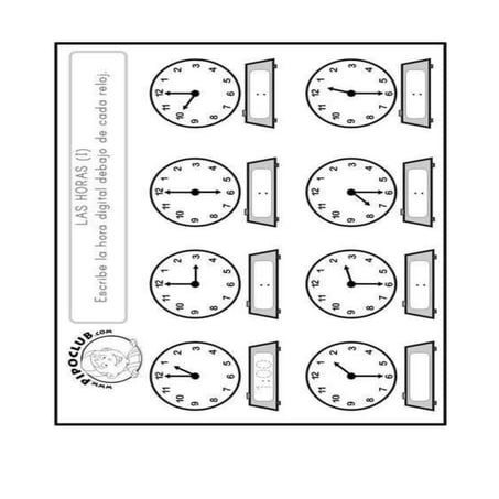 El reloj la hora | DOCX