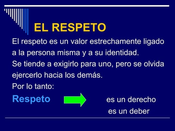 El respeto | PPT