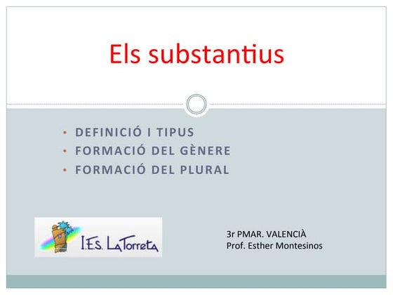 Unitat 2. Els substantius | PPT