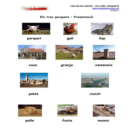 Els 3 porquets annex 1 | PDF