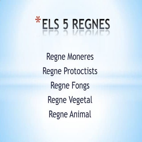 Els 5 regnes | PPTX