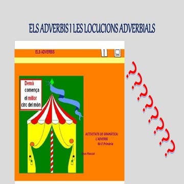 Els adverbis i les locucions adverbials | PPTX