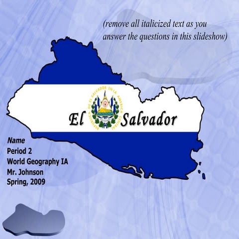 El Salvador Template | PPT