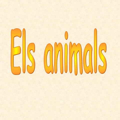 Els animals | PPT