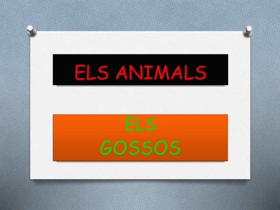 Els animals domestics | PPT