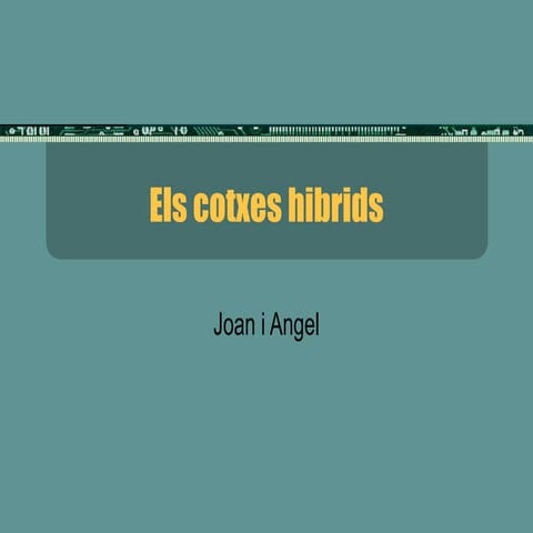 Els cotxes hibrids | PPT
