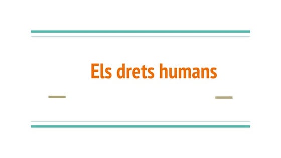 Els Drets Humans | PDF