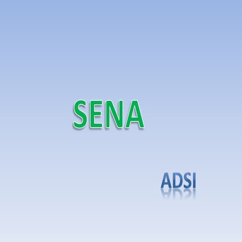 CONOCIENDO EL SENA | PPTX