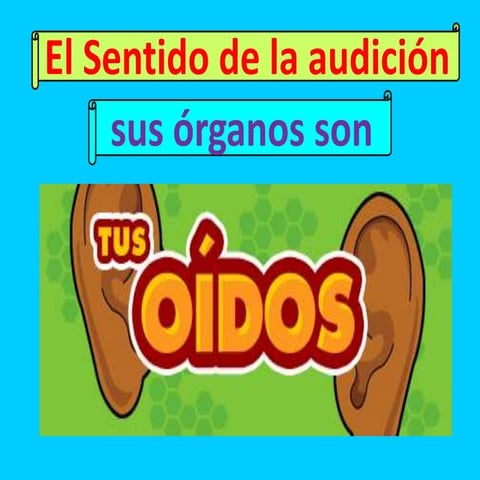 El sentido de la audición 2º | PPTX