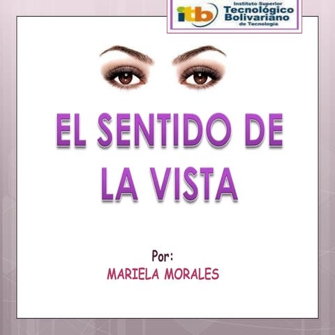 El sentido de la vista | PPTX