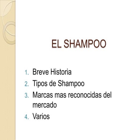 HISTORIA DEL SHAMPOO | PPTX