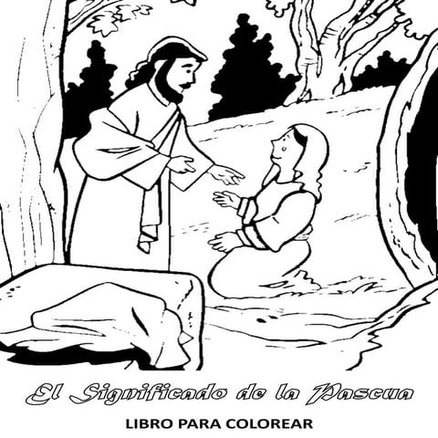 Hojas Para Colorear De Pascua Cristiana Página Para Colorear De La