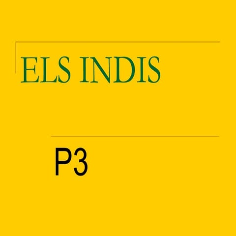 Els Indis P3 | PPSX