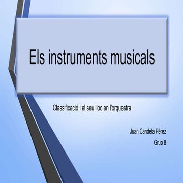Els instruments musicals | PPTX