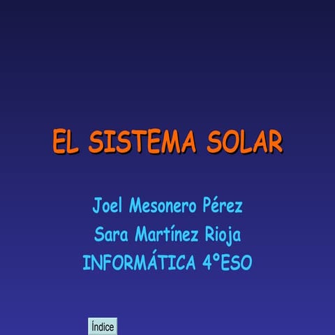 El sistema solar | PPT