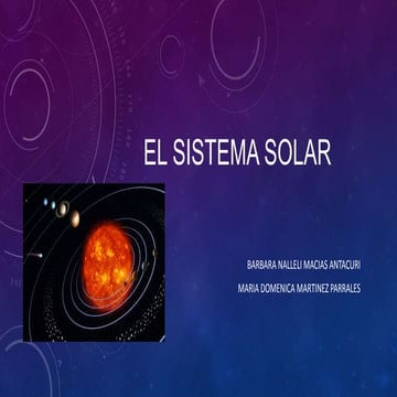El sistema solar | PPTX