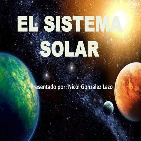 El sistema solar | PPTX