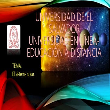 El sistema solar | PPTX