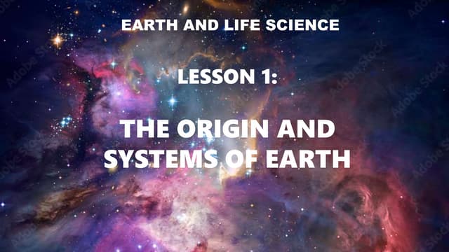 Origin of earth | PPTX