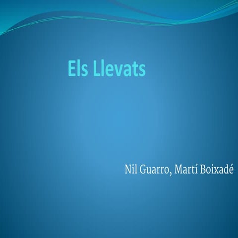 Els llevats | PPTX