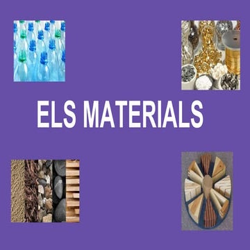 Els materials | PPTX